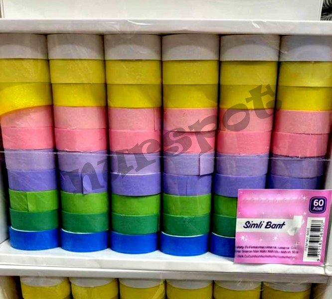 toptan para bandı simli 60 lı kutu 5207
